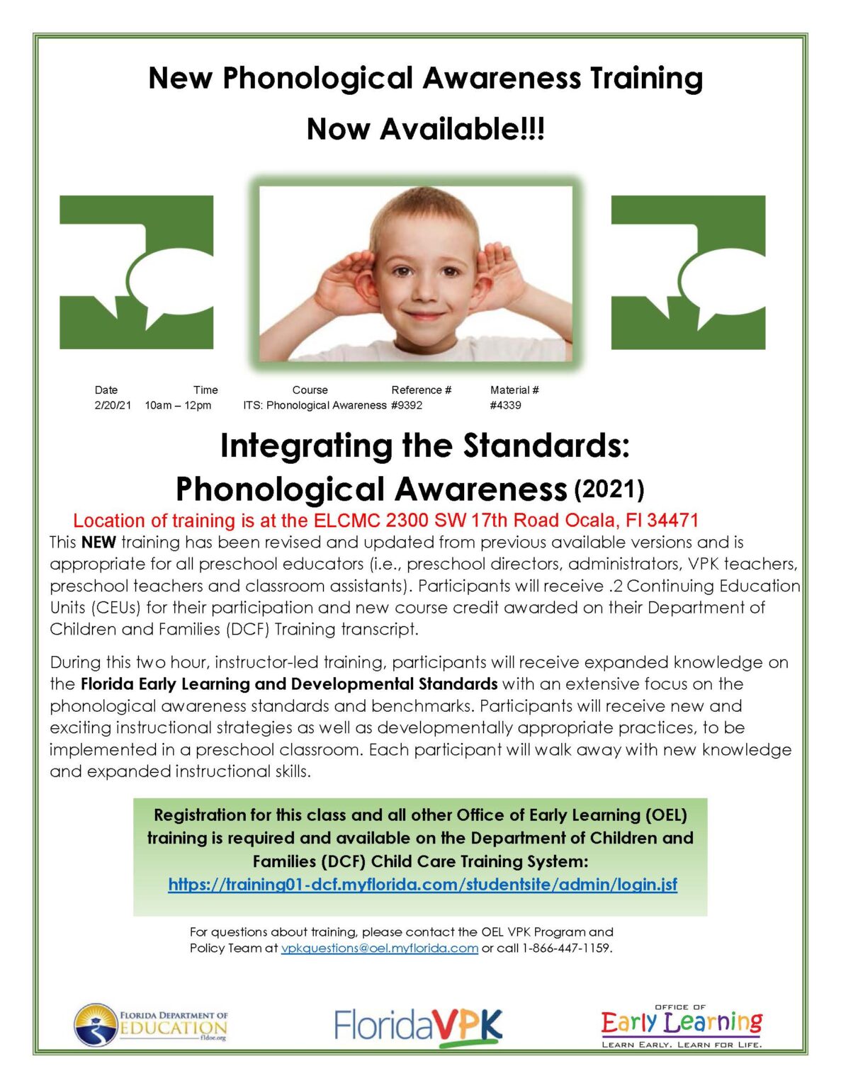 Integrating the Standards – Early Learning Coalition of Marion County, Inc.